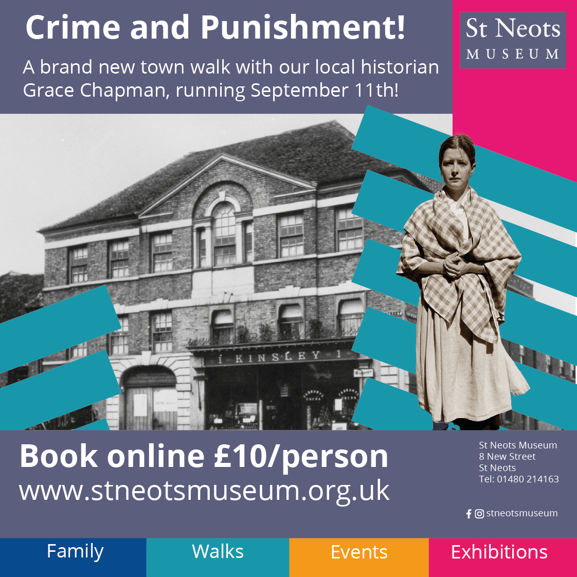 Walks Poster 2024 Grace Sept-04 - St Neots Museum